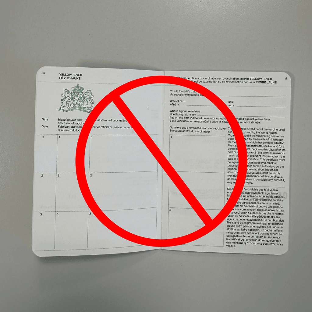 Oud vaccinatieboekje? Gele koortsbewijs kan worden afgekeurd ...