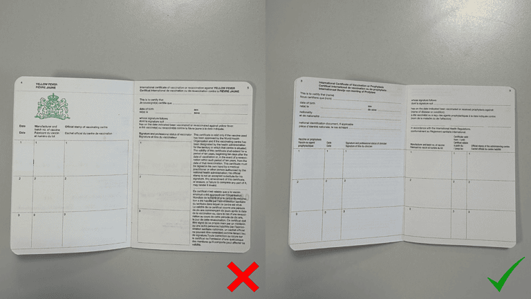 Oud vaccinatieboekje? Gele koortsbewijs kan worden afgekeurd ...